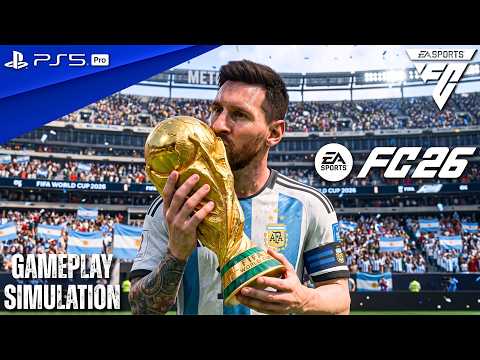 FC 26 - Spain vs. Argentina - World Cup 2026 Final Match Gameplay Simulation | PS5 Pro [4K60]