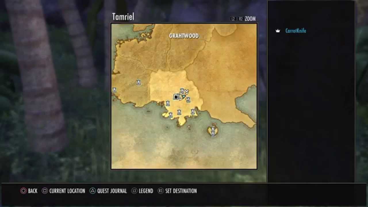 ESO Elder Scrolls Online Grahtwood Treasure Map 2 Location PS4/XBOX/PC ...