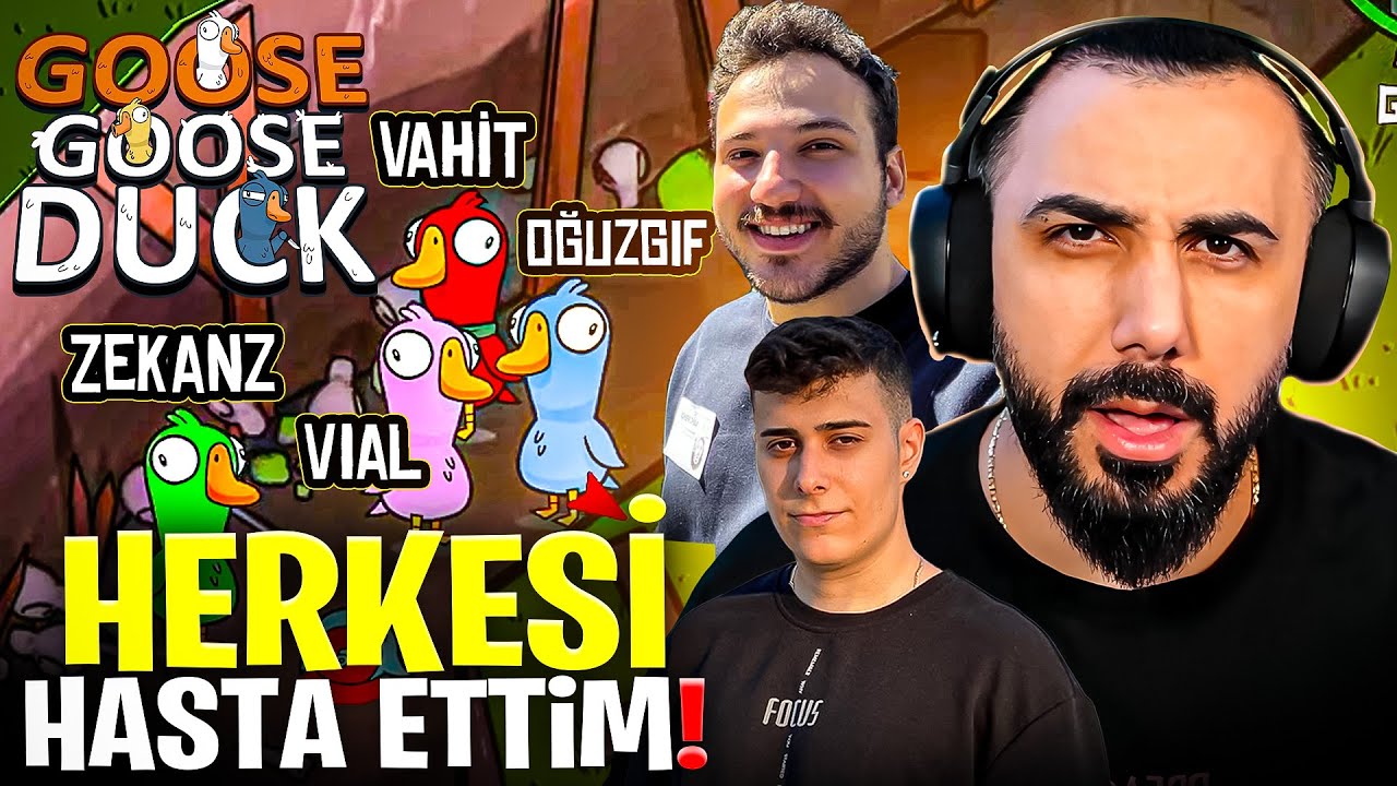 HERKESİ HASTA EDİP OYUNU KAZANDIM! ESKİ EKİPLE GOOSE GOOSE DUCK | Barış ...