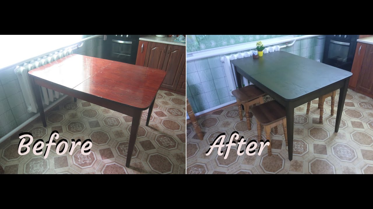 Dining table restoration - YouTube