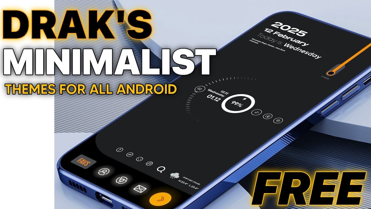 BEST DRAK'S MINIMALIST THEMES 🗿 SETUP TOTAL LAUNCHER TEMA UNTUK SEMUA ...