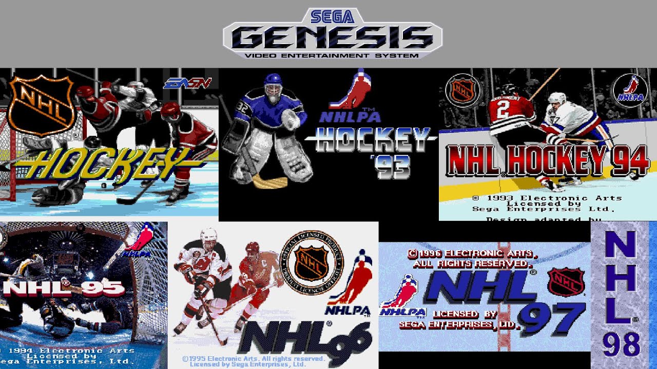 NHL Series (Sega Genesis) - Compilation [HD] | RetroGameUp - YouTube