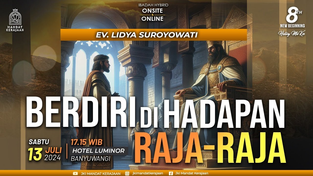 BERDIRI DI HADAPAN RAJA-RAJA | Ev Lidia Suroyowati - YouTube