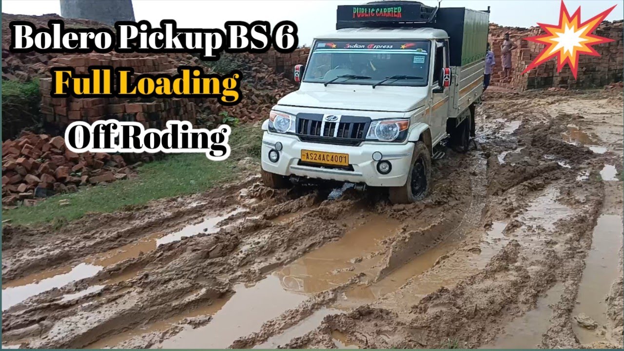 Bolero Pickup 1.7 Full loading 4 Ton off roding - YouTube