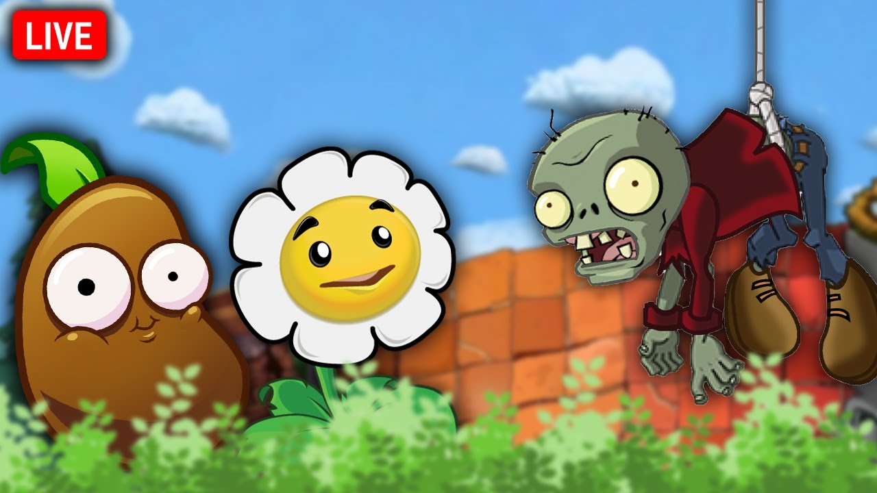 PARA ZOMBIE MEMAKSA MASUK LEWAT ATAP | PLANT VS ZOMBIE 1 (#7) - YouTube