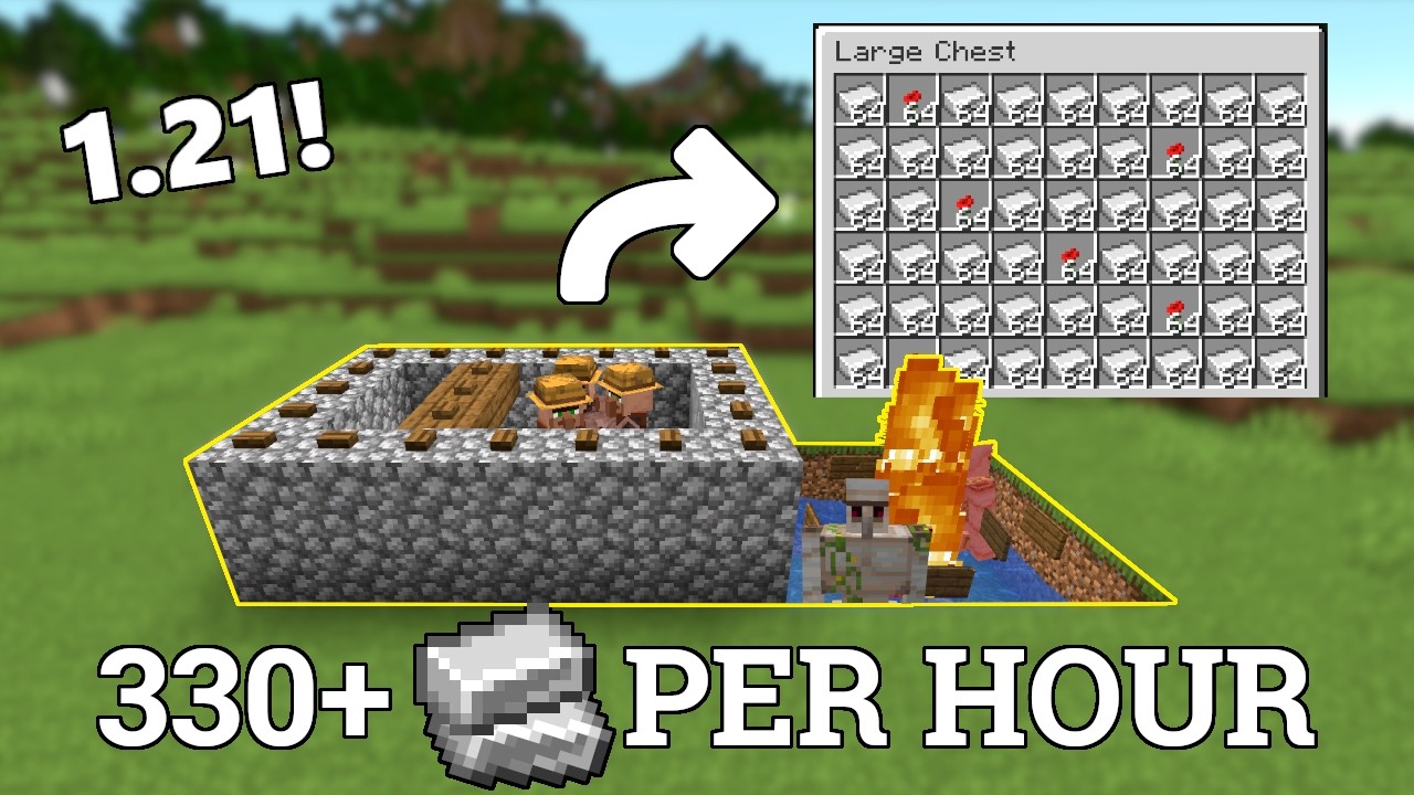 Easiest Iron Farm in Minecraft Tutorial 1.21+ - YouTube