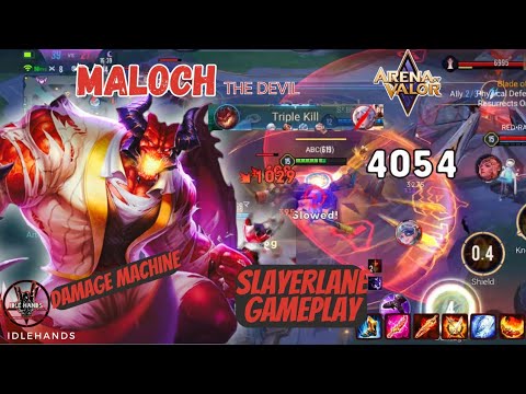 Maloch Slayerlane Gameplay|| AOV|| The Damage Machine (@idlehands1571 ...