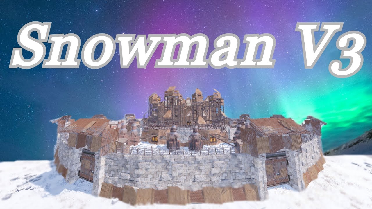 Snowman V3 20+ player clan base | meta base | Mountain roof | Funnel ...