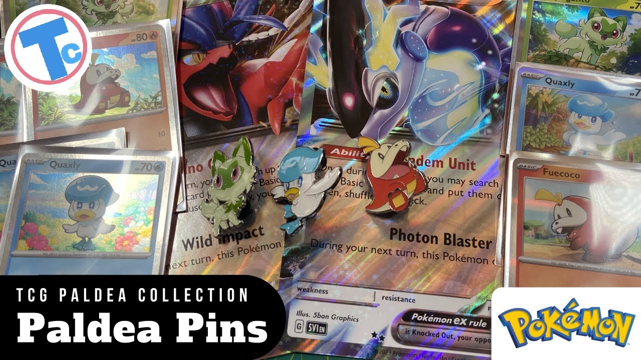 Paldea Pins - TCG Paldea Collection - Unboxing #163 - YouTube