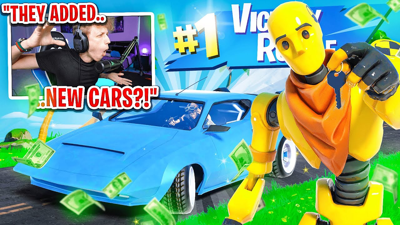 FORTNITE ACTUALLY ADDED CARS... (new car update) - YouTube