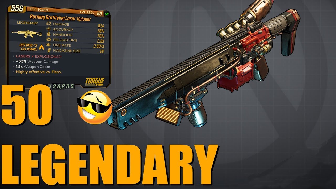 Borderlands 3 LEGENDARY [50] - THE LASER-SPLODER RIFLE - YouTube