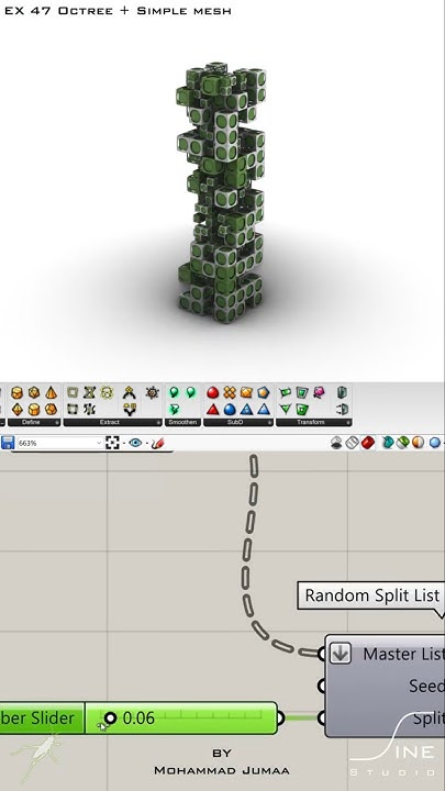 Grasshopper - EX 47 - Octree + Simple mesh - YouTube