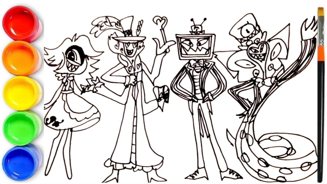How to draw Hazbin Hotel Characters, Hazbin Hotel, Charlie, Vox ...
