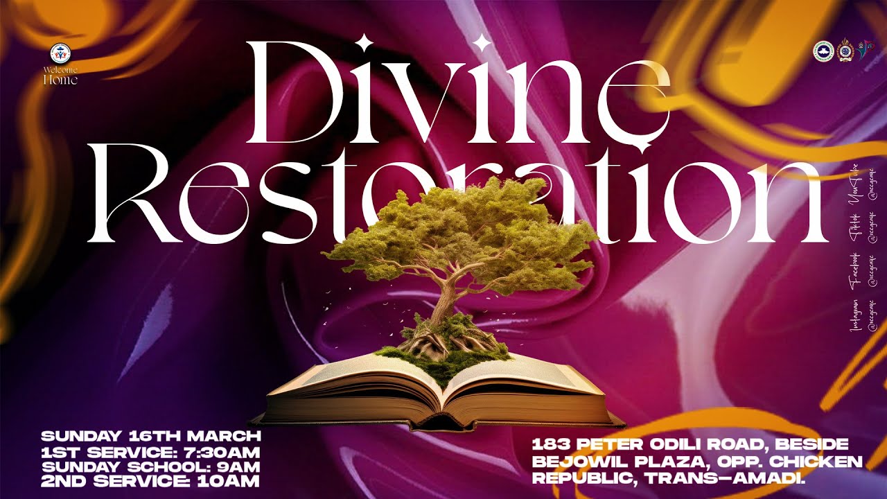 2ND SERVICE || DIVINE RESTORATION || SUNDAY 16TH MARCH, 2025 - YouTube