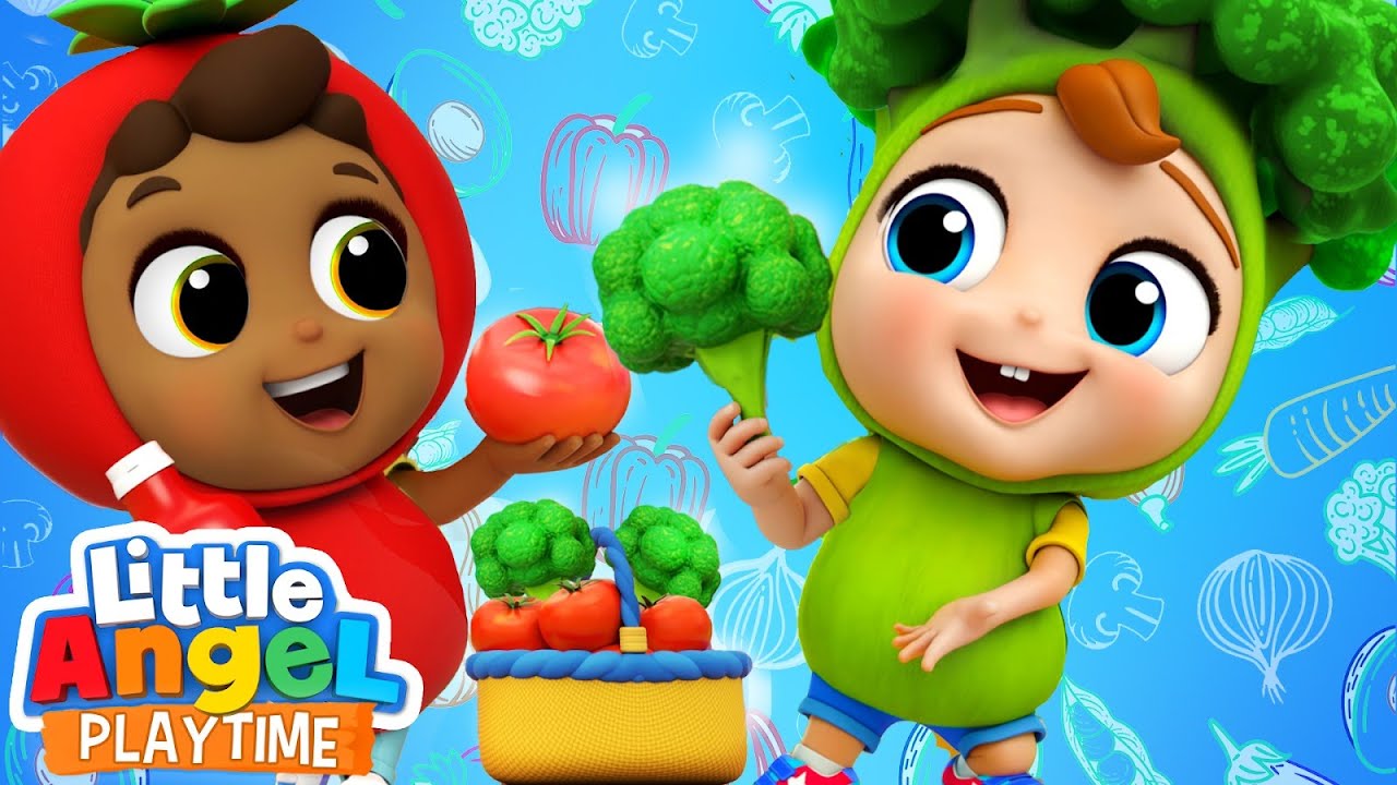 My Favorite Vegetables! | Fun Sing Along Songs by Little Angel Playtime ...