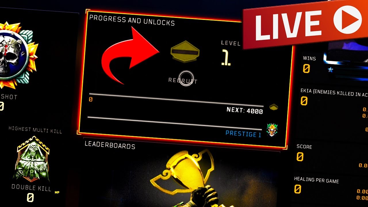 I AM LEVEL 1 ON BLACK OPS 4... / ROAD TO LEVEL 1000 BEGINS? / COD BO4 ...