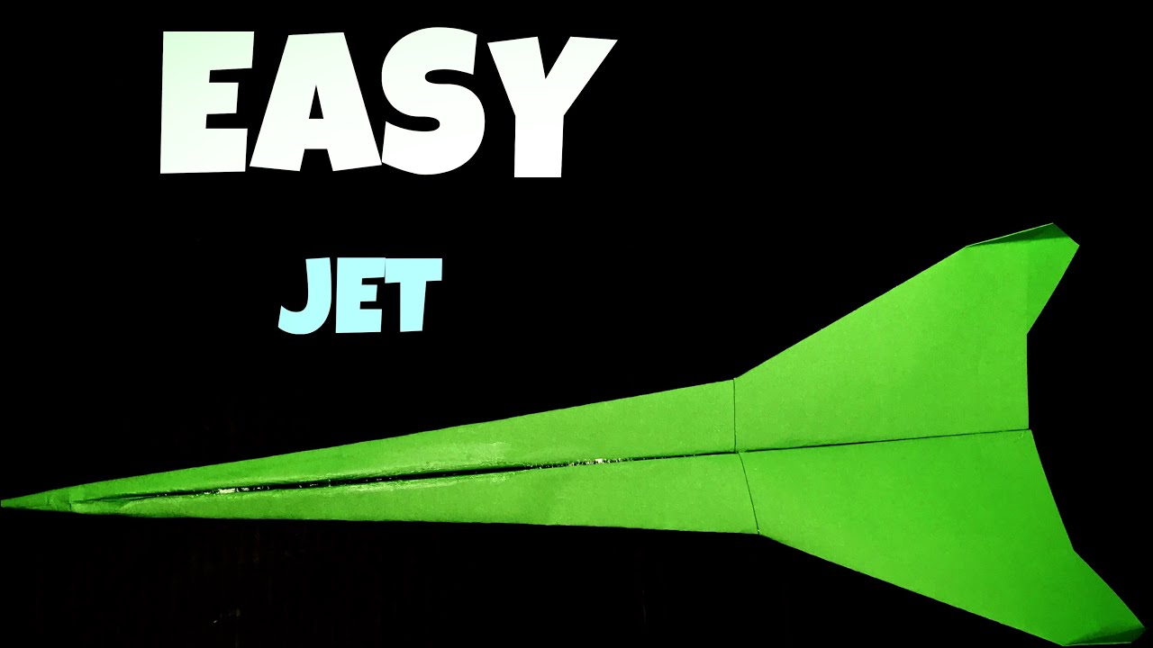 How to make Easy Paper Jet Plane - Origami Tutorial - YouTube