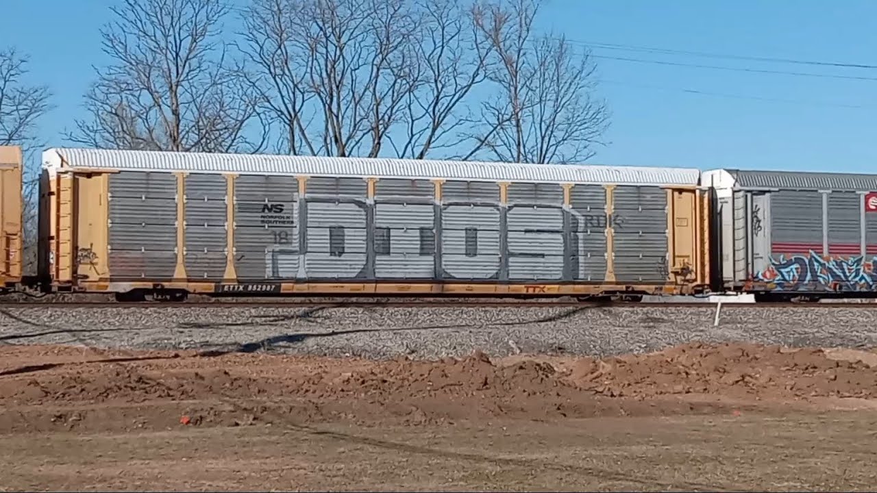 NS 179 WB, CSX M506 NB, + Bonus trains. - YouTube