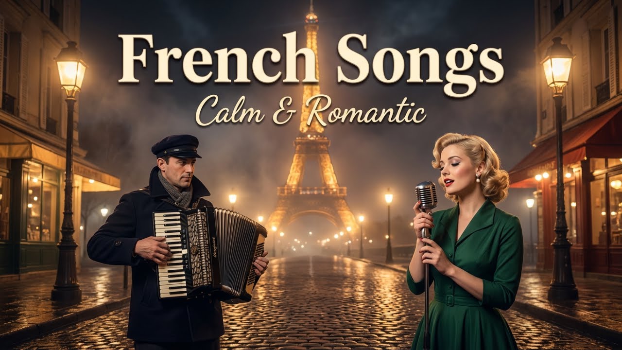 French Songs | Soft Romantic Paris Music for Focus, Work & Late Nights ...