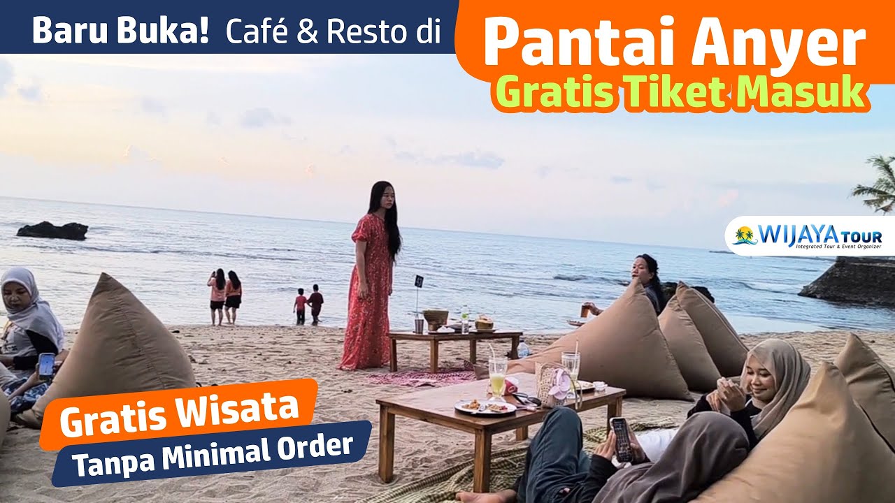 Pantai Anyer Gratis Tiket Masuk Wisata di BM Seaside View Cafe & Resto ...