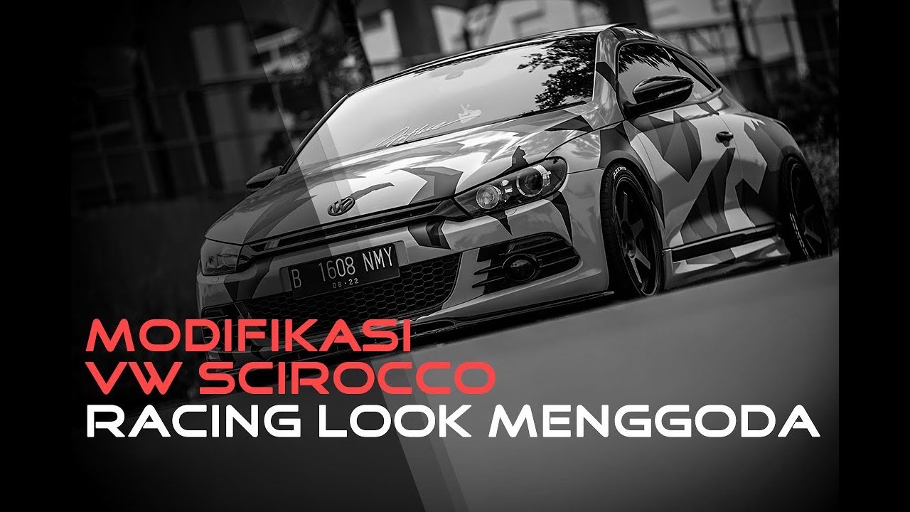 Modifikasi VW Scirocco Look Racing Yellow-Black Nyentrik Menggoda - YouTube