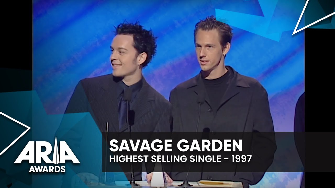 Savage Garden win Highest Selling Single | 1997 ARIA Awards - YouTube