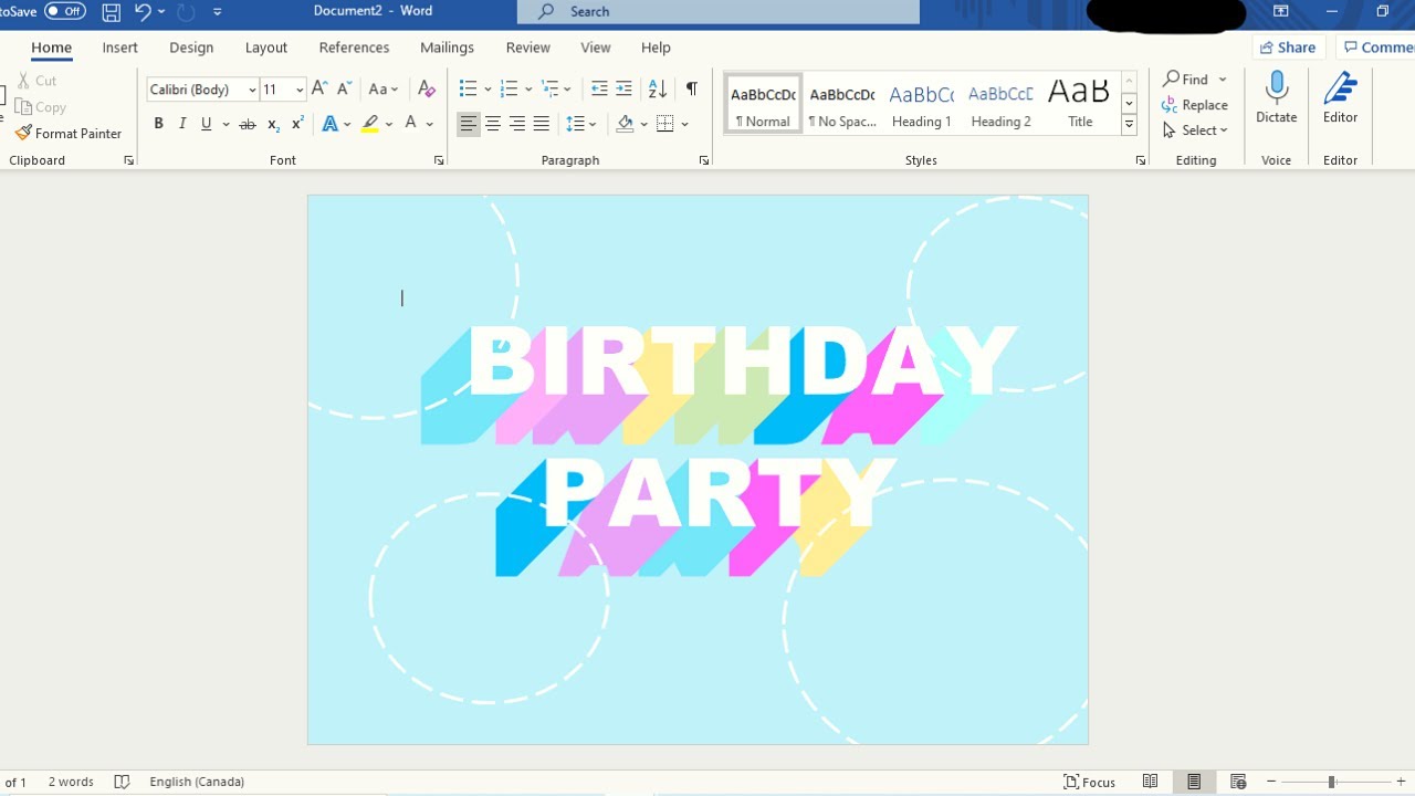 How To Make This Poster in Microsoft Word | Step by Step Guide - YouTube