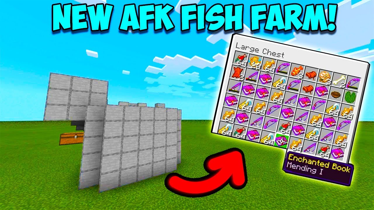 *NEW* AFK FISH FARM TUTORIAL! Minecraft 1.16 (PS4,XBOX,MCPE,PC,SWITCH ...