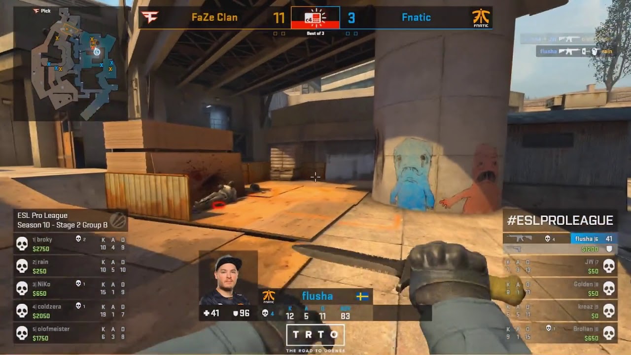 CSGO flusha UNREAL CLUTCH 1v3 / Señor VAC Is BACK! - YouTube