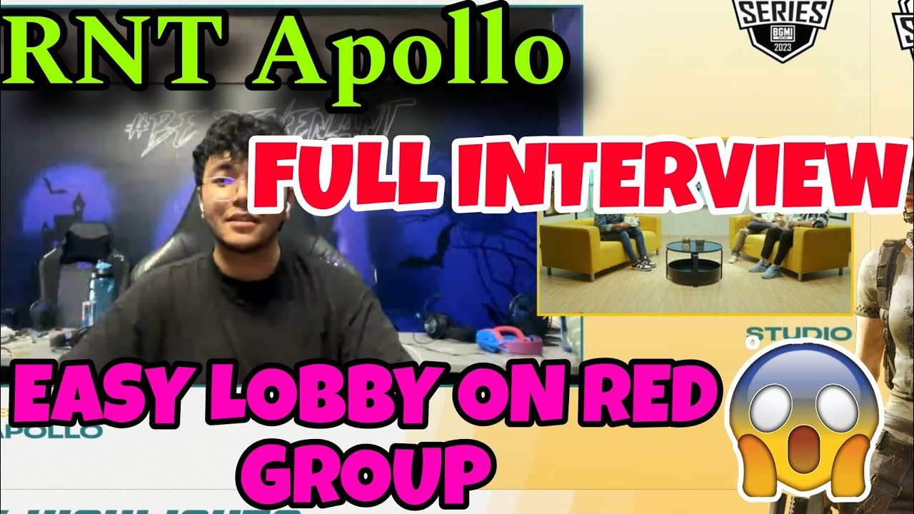 RNT APOLLO ON RED GROUP BMPS 😱 | Apollo interview bmps live - YouTube