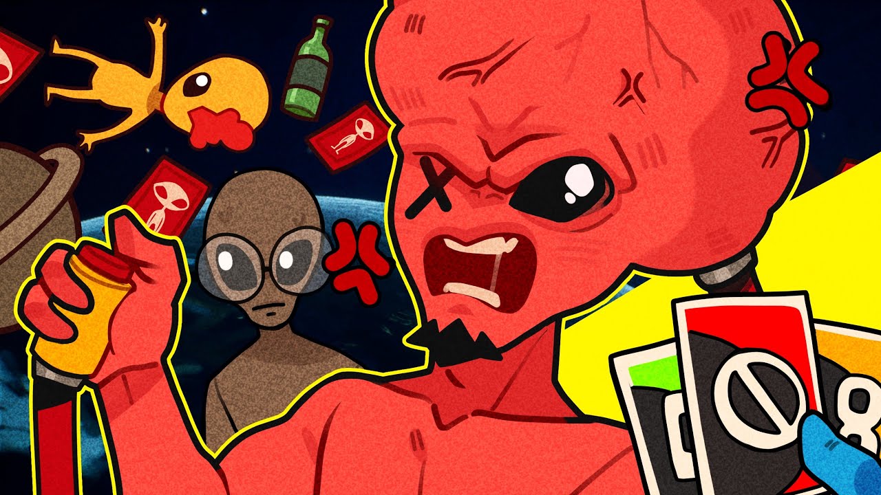 ALIENS, UNO, & LIAR'S BAR?!!? (Best game ever made tbh) | Bogos Binted ...