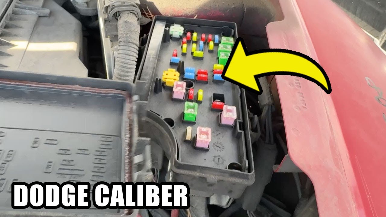 Dodge Caliber : Fuse Box Location - YouTube
