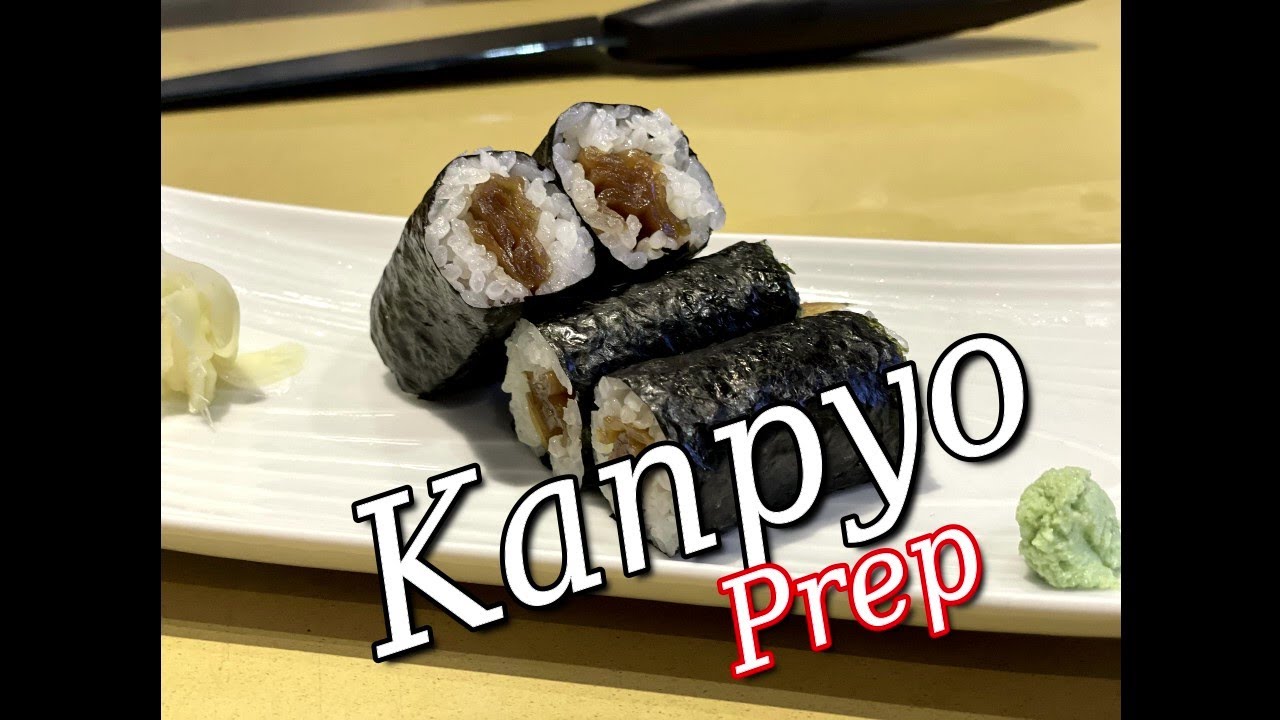 【Japanese Vegan】Traditional way to prep "Kanpyo" for Sushi - YouTube