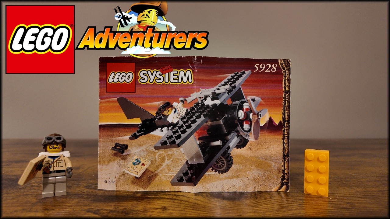 Vintage LEGO Adventurers Bi-Wing Baron Plane 5928 (1998) Throwback ...