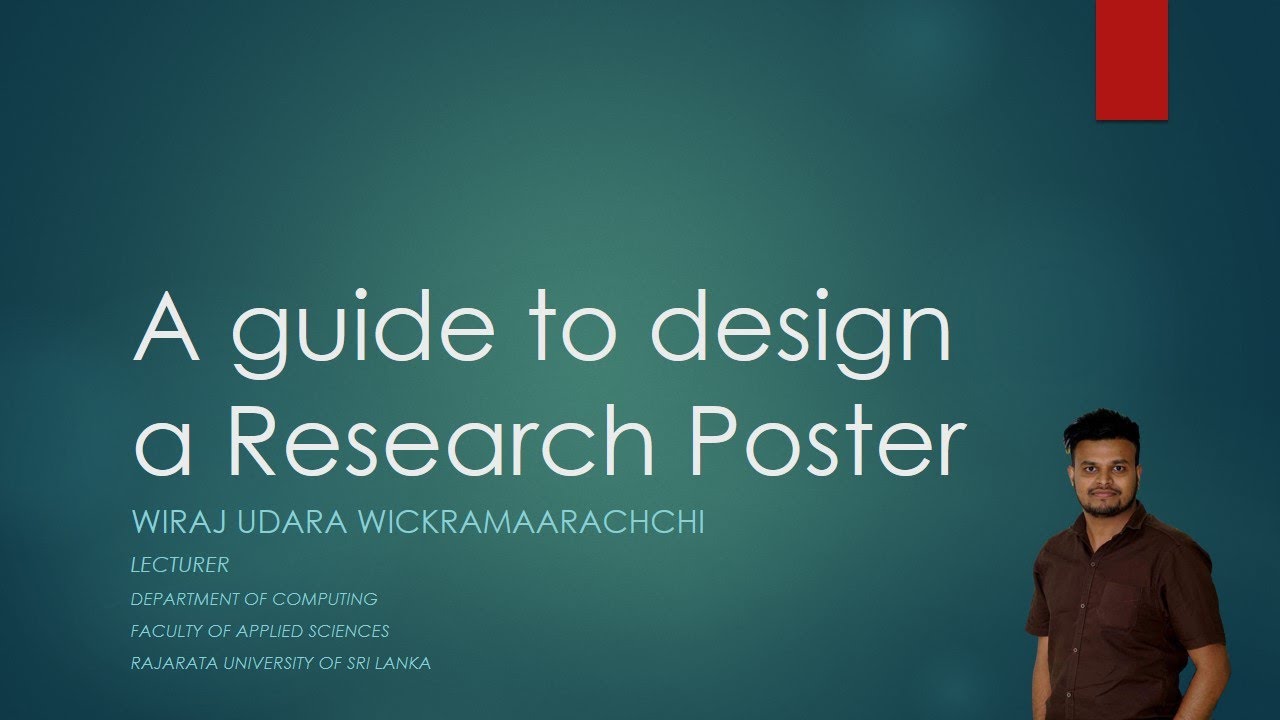 How to Design a Research Poster - YouTube
