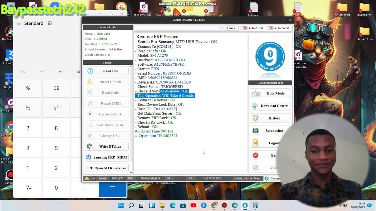 Déblocage Frp SAMSUNG avec Global Unlocker - YouTube