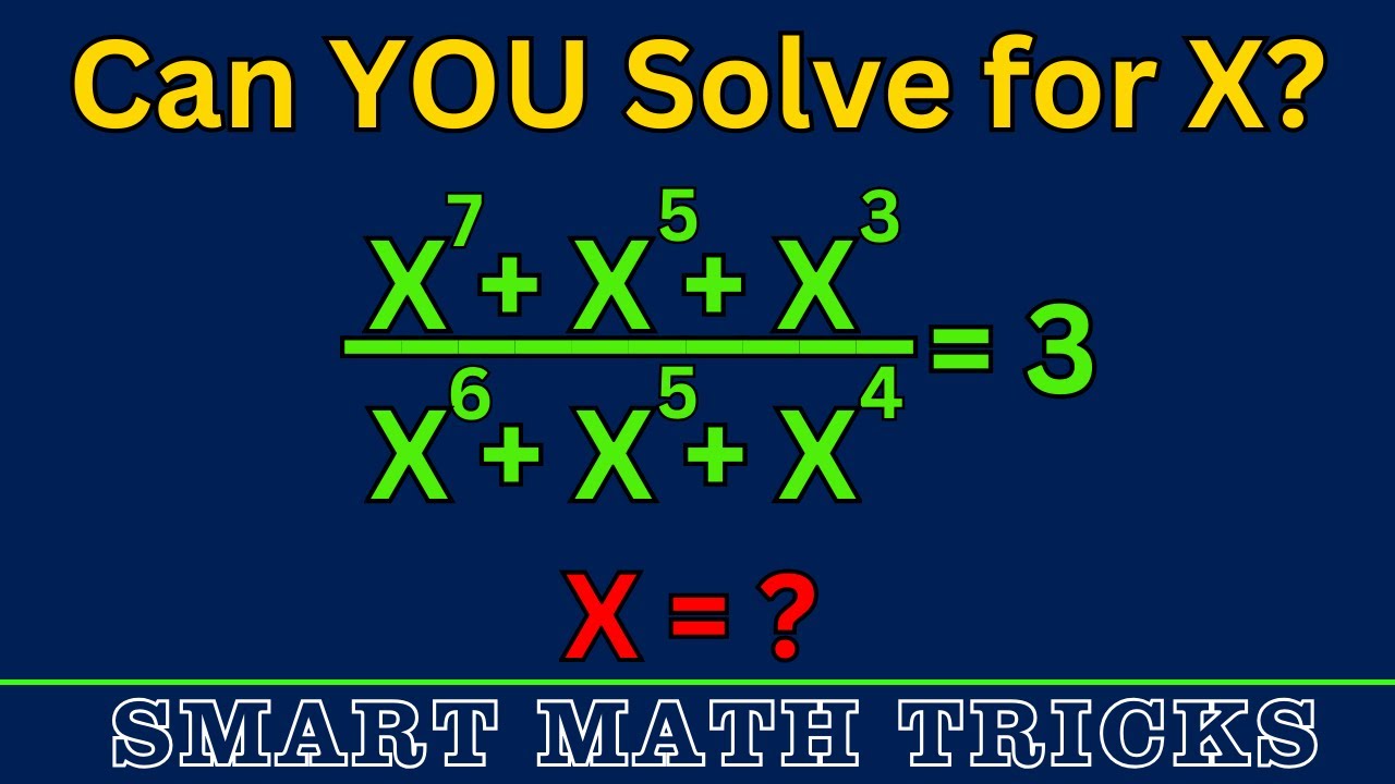 Brazilian Algebra Trick | Can You Solve This Nice Algebra Problem ...