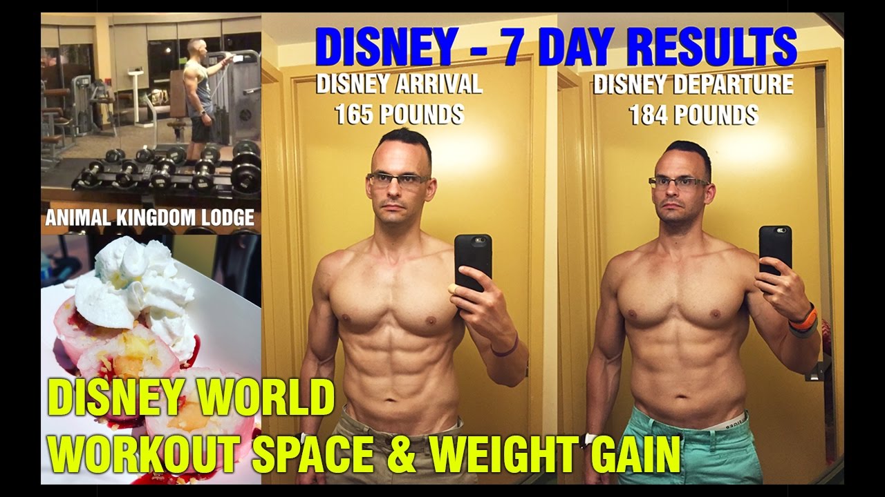 Disney Trip 2017 - Workout Space & 19 Pound Weight Gain! - YouTube
