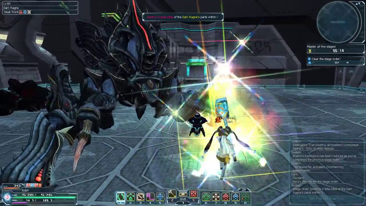 PSO2 SEA Solo XQ(ruins and ocean king) stage 31-35 WI/TE - YouTube