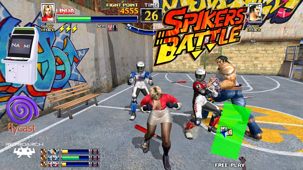 Spikers Battle | Flycast ( RetroArch 1.9.2 ) | 4K 60FPS | Dreamcast ...