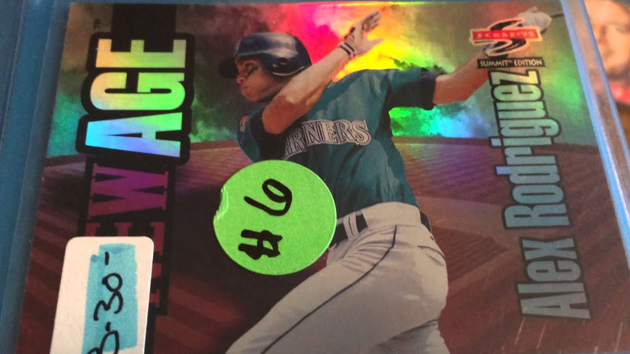 A-Rod baseball cards Seattle Mariners - YouTube