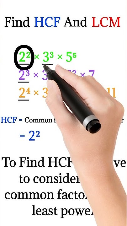 HCF And LCM|prime factorization method|#shorts - YouTube