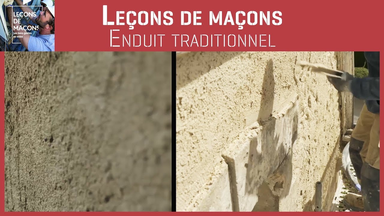 Les bons gestes en maçonnerie - Enduit Traditionnel - YouTube