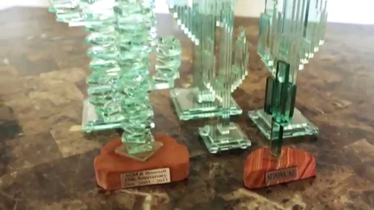 Arizona Glass Cactus Gifts & Rising Phoenix Awards - YouTube