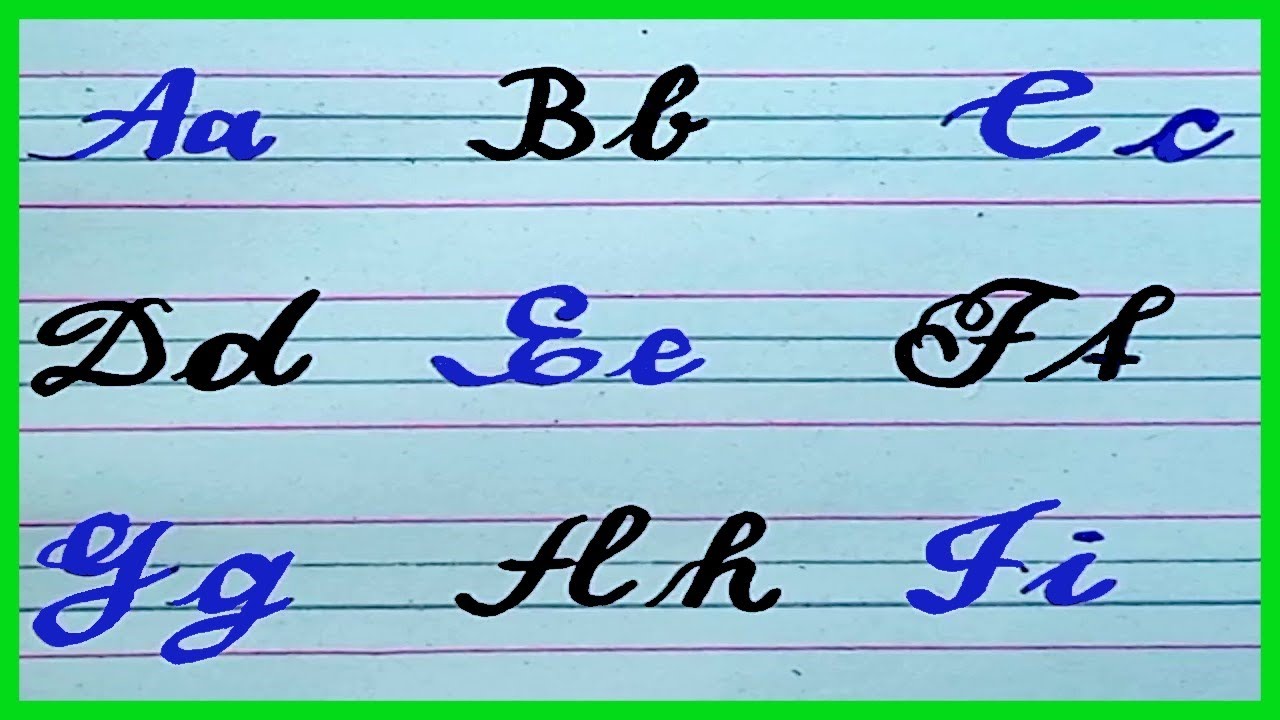 How to write capital and small letter for kids | Simple alphabet letter ...
