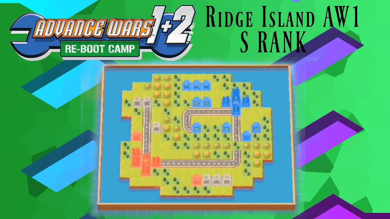 War Room - Ridge Island AW1 - S Rank! - Advance Wars Re-Boot Camp - YouTube