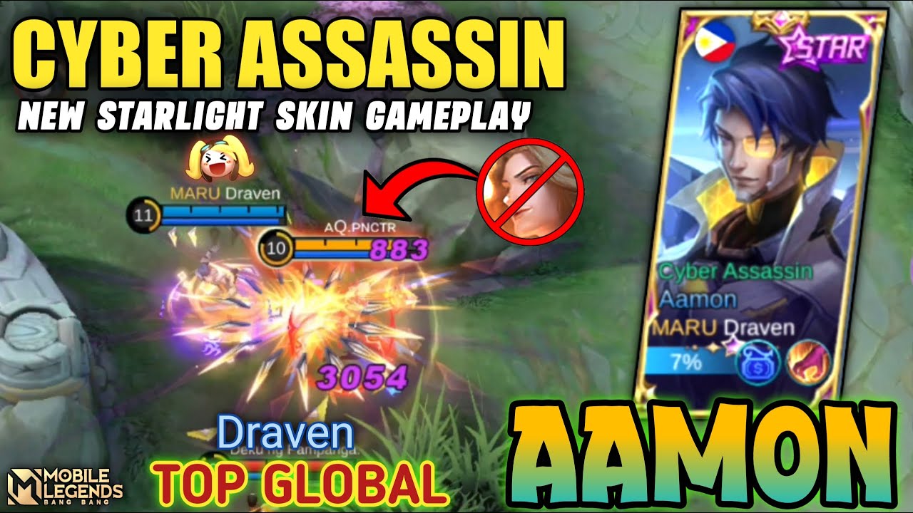 NEW SKIN CYBER ASSASIN AAMON, NEW STARLIGHT SKIN ! Top Global AAMON ...