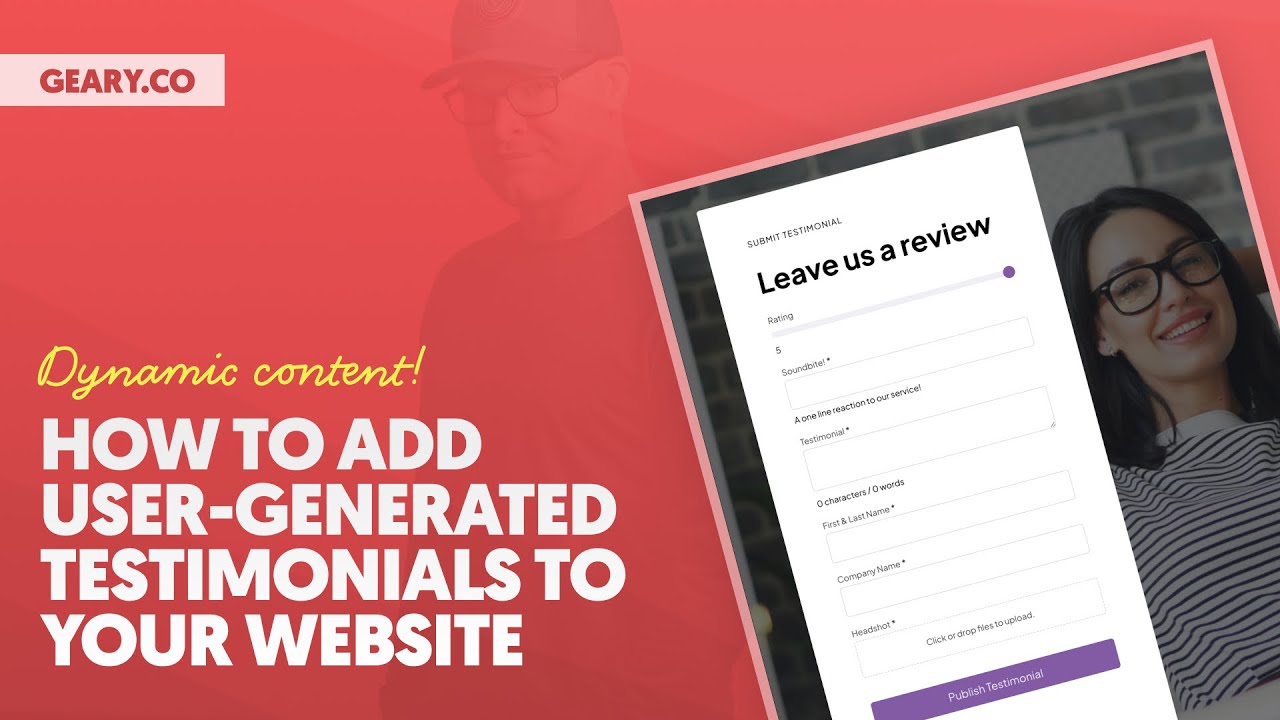 How to Add USER-DRIVEN Testimonials to Your Website With Just a Few ...