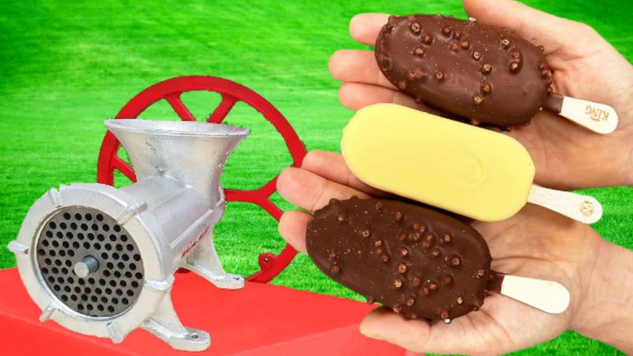 EXPERIMENT! ICE CREAM vs MEAT GRINDER - YouTube