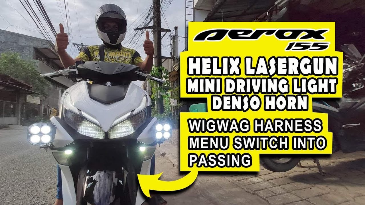 HELIX LASERGUN DUAL MODE+, MDL, DENSO HORN, WIGWAG 8-MODES, MENU SWITCH ...